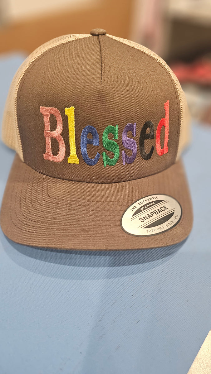 Colorful BLESSED Hat – The HoneyBee Creations